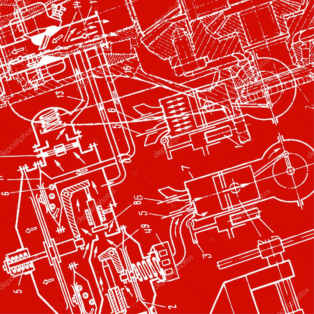 Technical drawing — Stock Vector © alekup #4983344 Technical drawing — Stock Vector © alekup #4983344