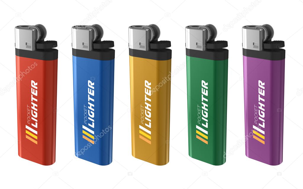 Set of color lighters Stock Photo by ©scanrail 4186376
