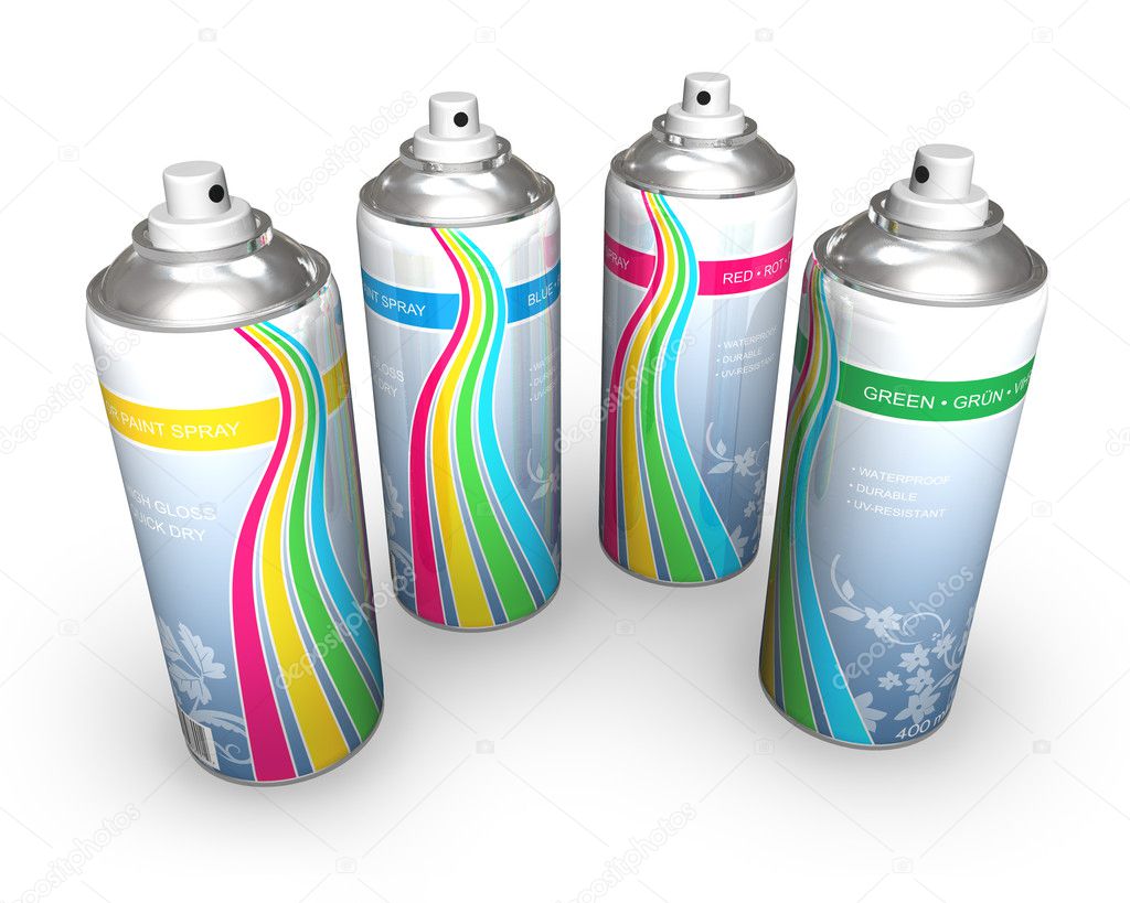 Spray cans — Stock Photo © scanrail #4210032
