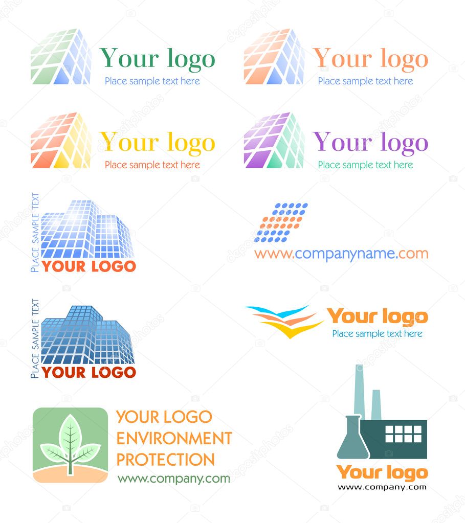 Logo Set Stock Vector by ©scanrail 4542010