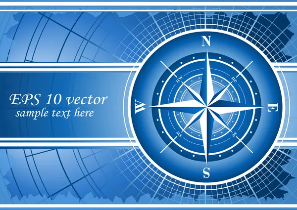 Blue Background Compass Rose Eps Stock Photo by ©Makhnach 4713916
