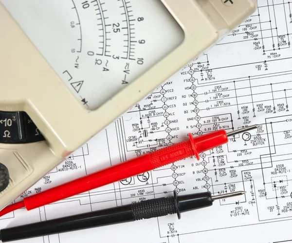 Old analog multimeter — Stock Photo © Observer #5371983