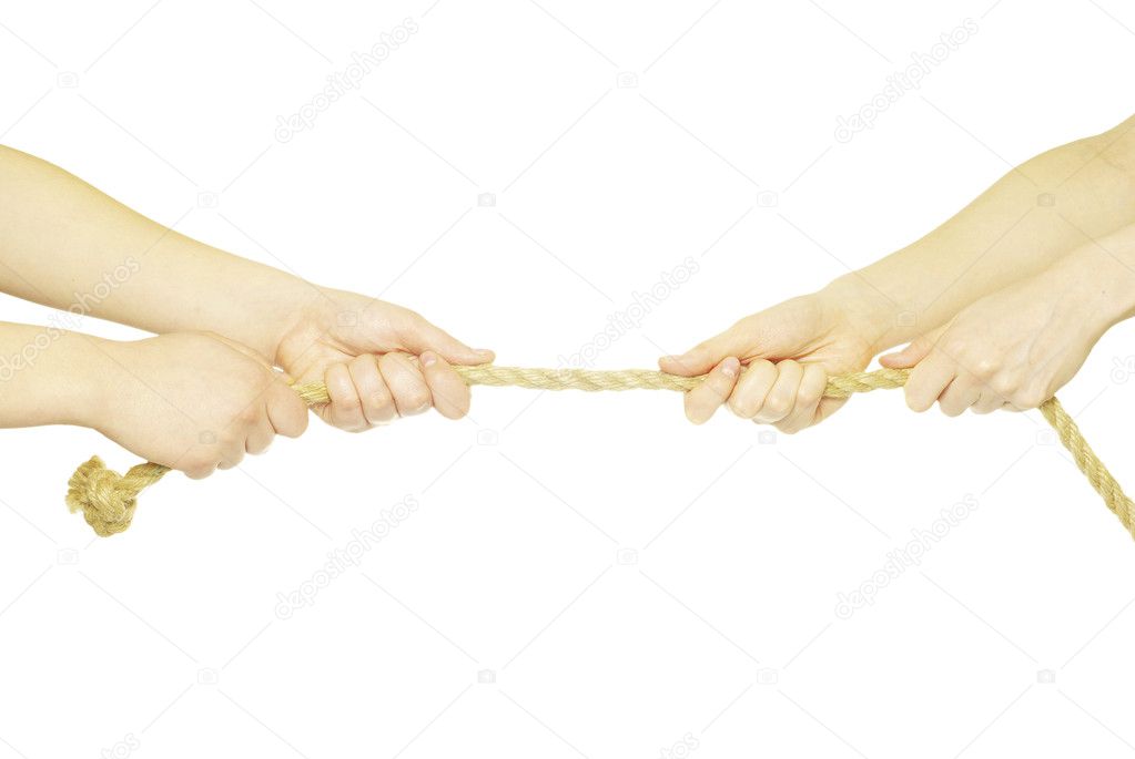 Hands and rope — Stock Photo © Pakhnyushchyy #5283689