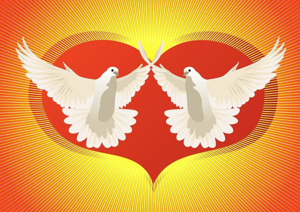 Two doves, Royalty-free Two doves Vector Images & Drawings | Depositphotos®
