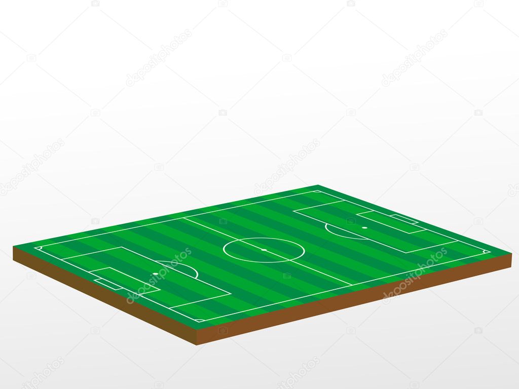3D football field Stock Vector Image by ©julydfg #4134660