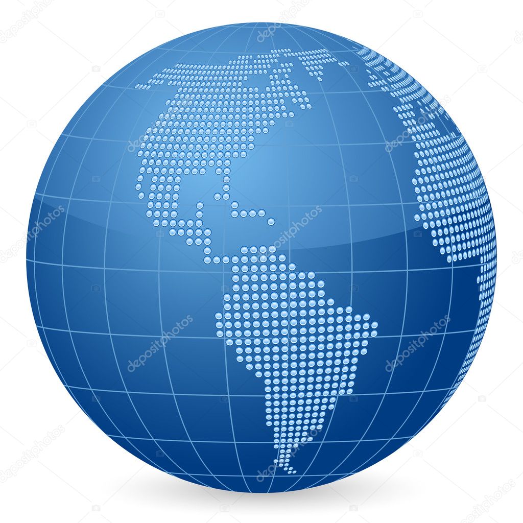 World globe dot Stock Vector by ©julydfg 4973377