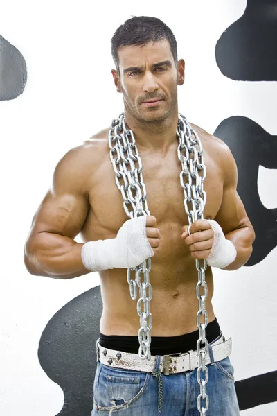 Sexy rude man — Stock Photo © Immfocus #35856529