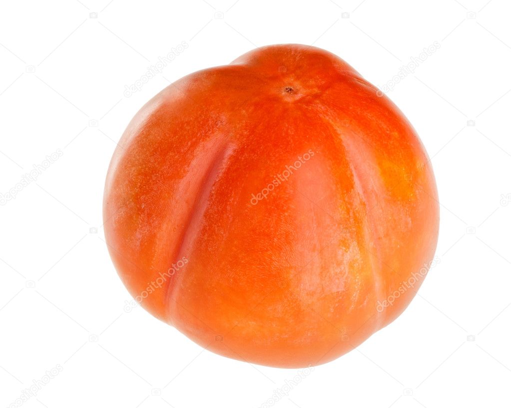 Whole ripe persimmon fruit isolated on white — Stock Photo © MrHamster ...