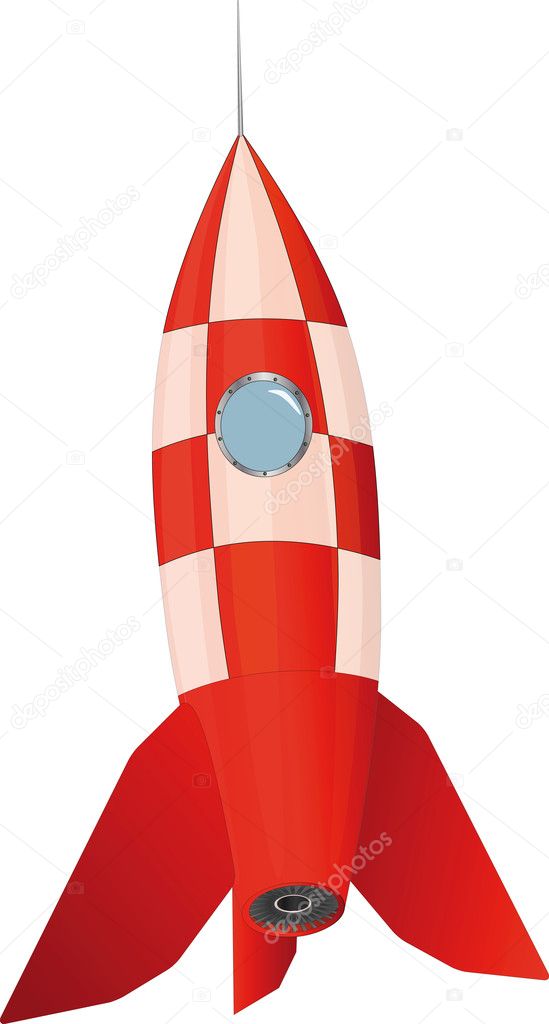 Toy rocket Stock Illustration by ©liusaart #4298591