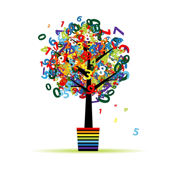 Art tree with math symbols for your design Stock Vector Image by ...