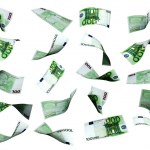 Flying Euro money — Stock Photo © dibrova #2177890