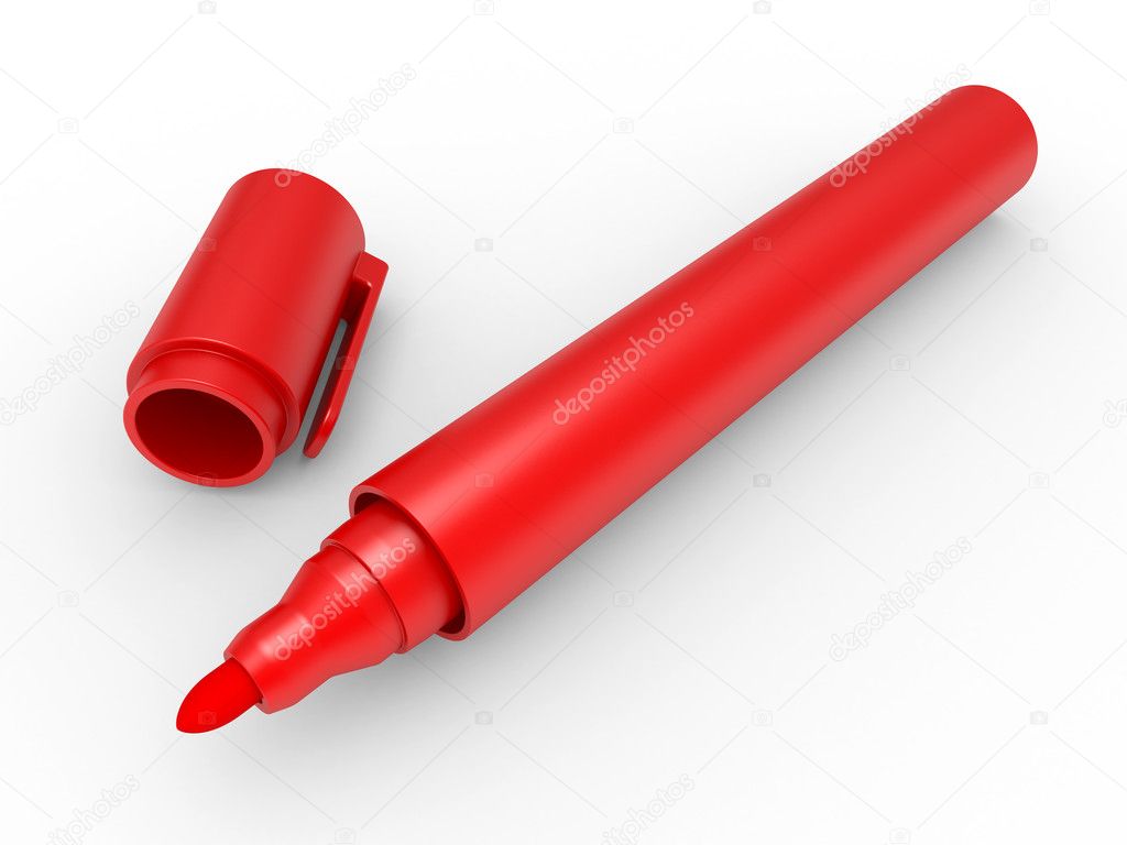 Red marker — Stock Photo © Altsha #4997406