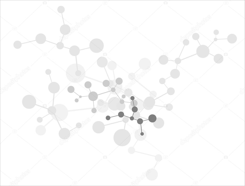 Molecules background — Stock Vector © Djemphoto #5368353