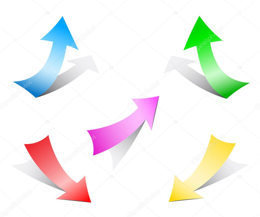 Paper arrows Stock Vector by ©romvo79 4316671