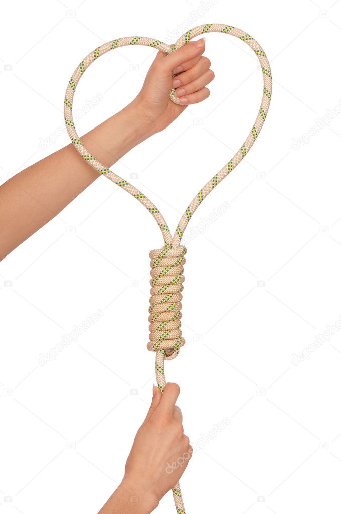 Suicide with rope — Stock Photo © merzavka #3938845