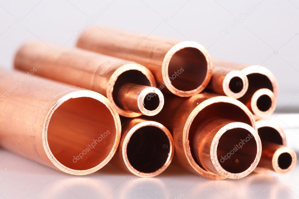 Copper pipes — Stock Photo © Lenorlux #4643921