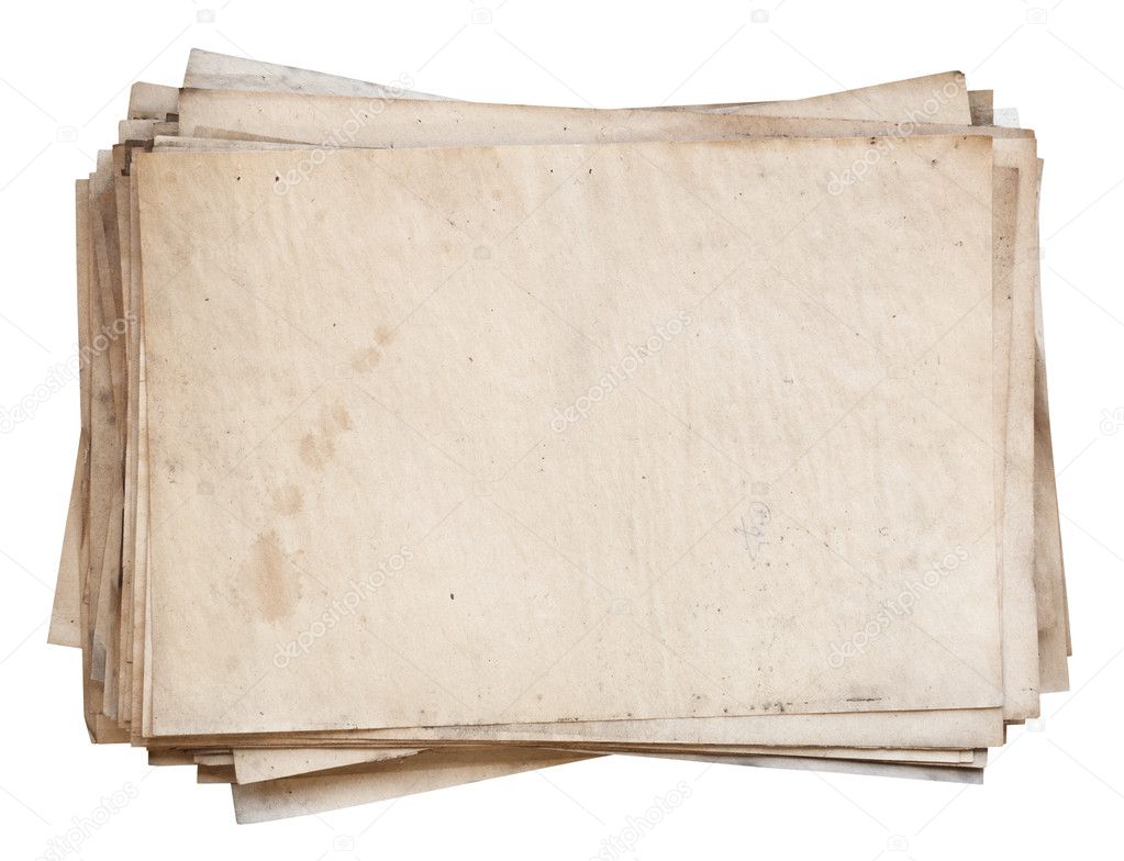 Stack of old papers Stock Photo by ©avlntn 4760801