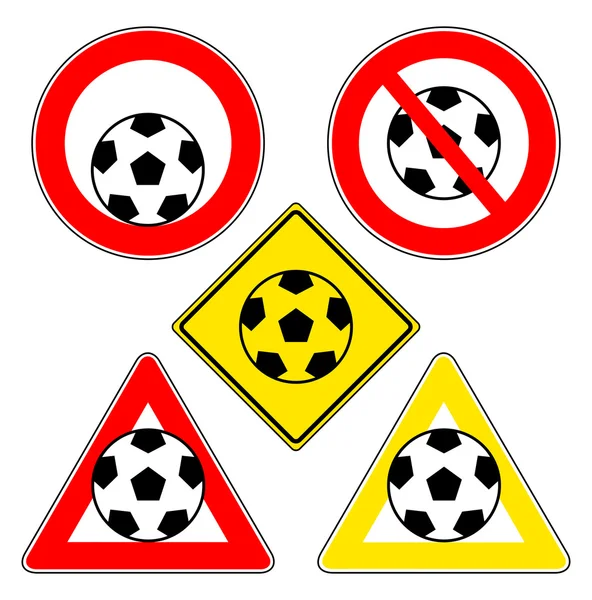 Soccer ball signs — Stock Vector © day908 #4806441