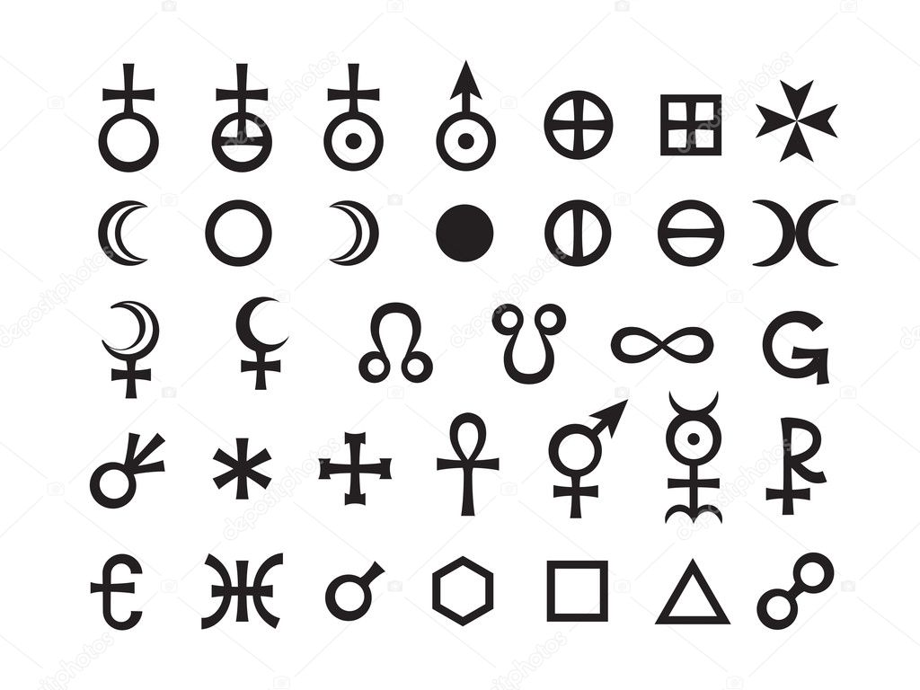 Conjunto de símbolos místicos III 2021