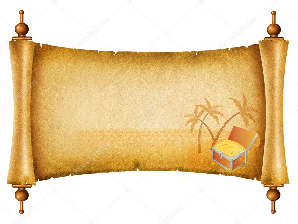 Old Paper Texture Scroll Background Design White Stock Photo by ...