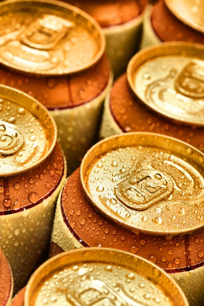Gold beer cans — Stock Photo © Zoooom #4553374