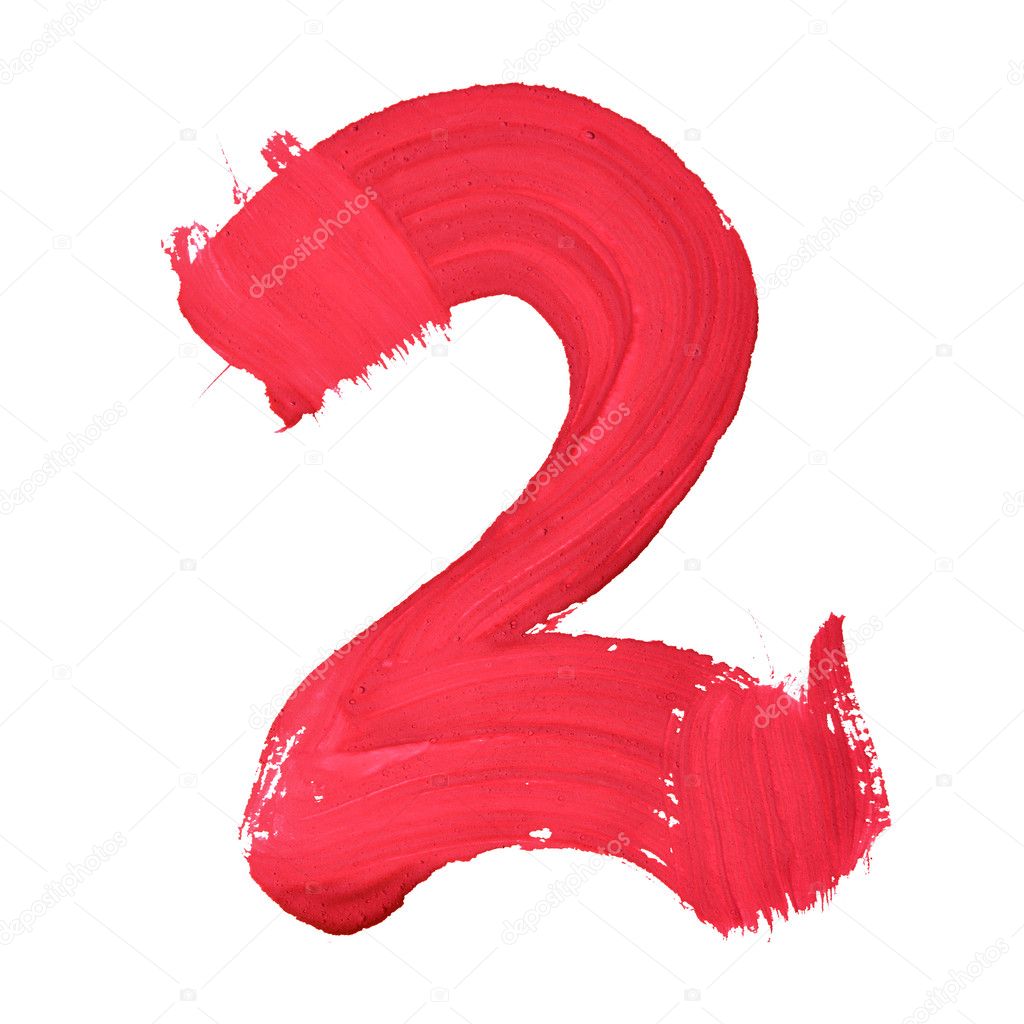 Red handwritten digits — Stock Photo © Zoooom #4651981