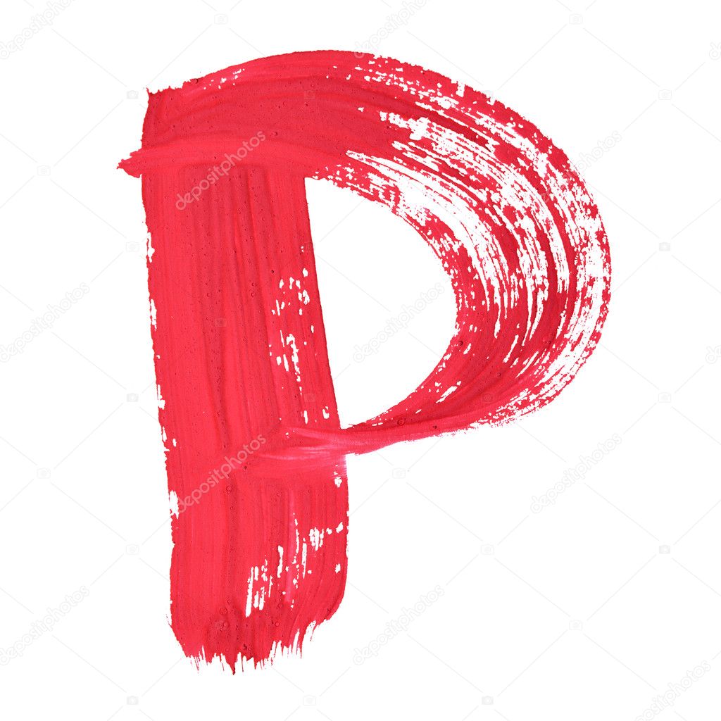 Red handwritten letters — Stock Photo © Zoooom #4652150