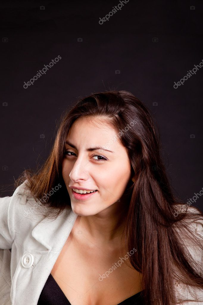 Pretty young girl with curious face expression Stock Photo by ...