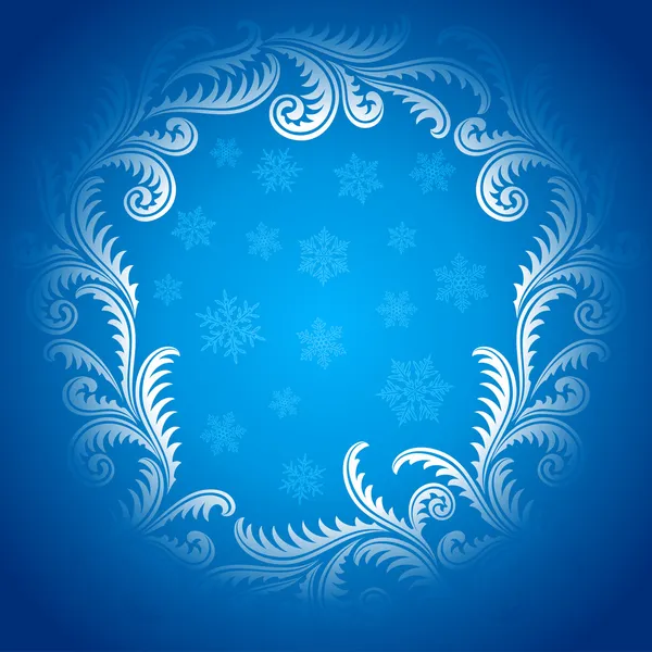 Frost Pattern frame 03 — Stock Vector © d-e-n-i-s #4102399