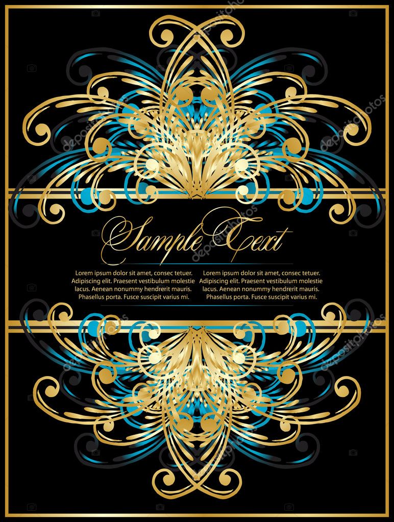 Flourish abstract background Stock Vector by ©Anasteisha 4269893