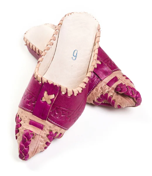 Arabic slippers isolated on white background — Stock Photo © jenmax ...