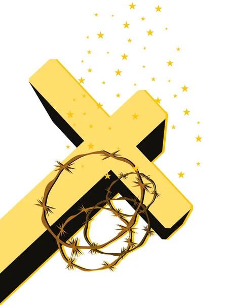 Cross and crown Vector Art Stock Images | Depositphotos