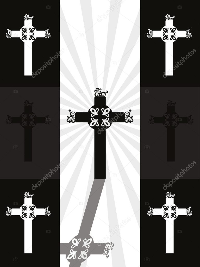 Background with jesus cross Stock Vector Image by ©alliesinteract #5319017