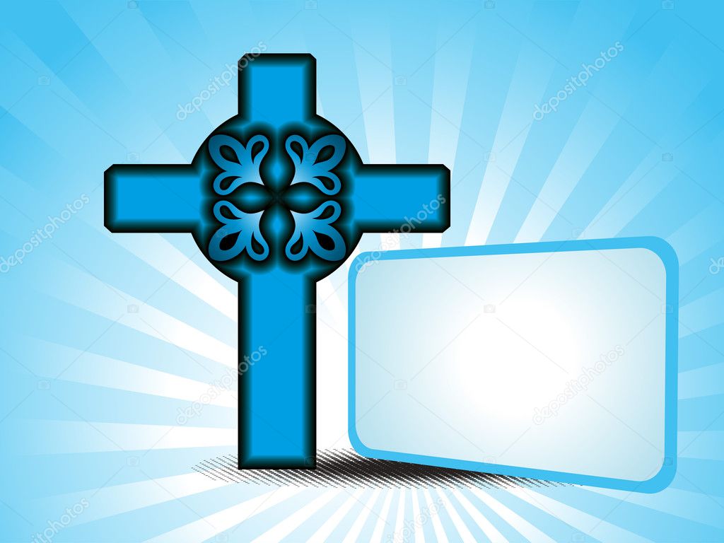Background with isolated cross, banner Stock Vector Image by ...