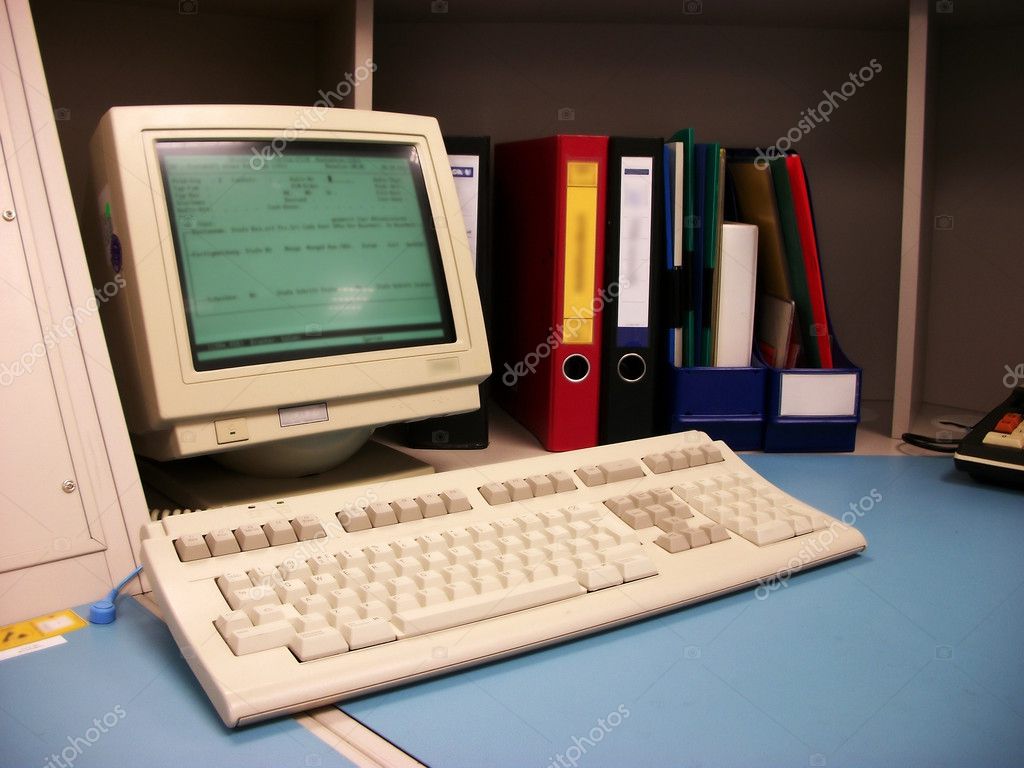 Old computer workstation — Stock Photo © wolandmaster #4370980