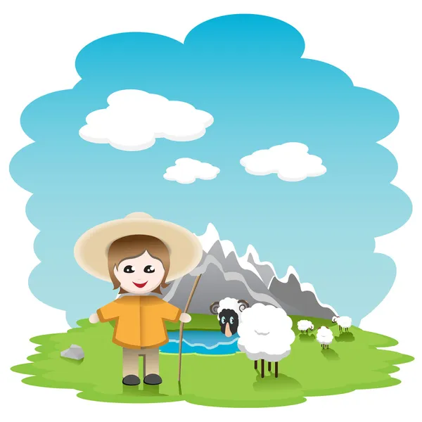 Shepherd man Stock Vectors, Royalty Free Shepherd man Illustrations ...