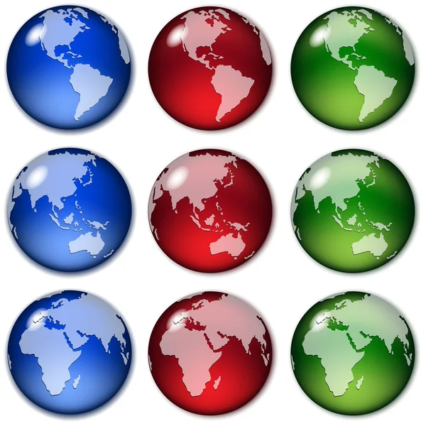 Red globe Vector Art Stock Images | Depositphotos
