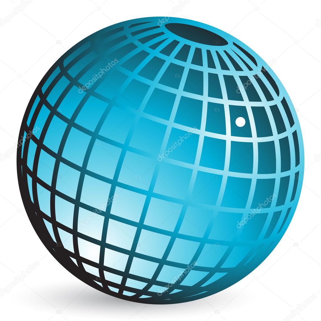 Blue globe — Stock Vector © brux17 #4632957 Blue globe — Stock Vector © brux17 #4632957