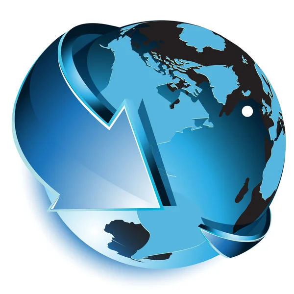 Blue globe Stock Vector Image by ©brux17 #6085125 Blue globe Stock Vector Image by ©brux17 #6085125