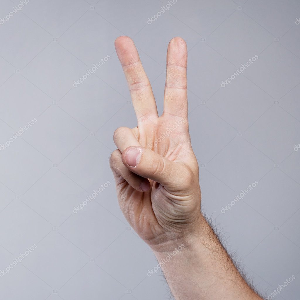 Sign of victory Stock Photo by ©cadovnik 4128306