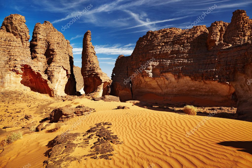 Sahara Desert, Tassili NAjjer, Algeria — Stock Photo © muha04 #4679738