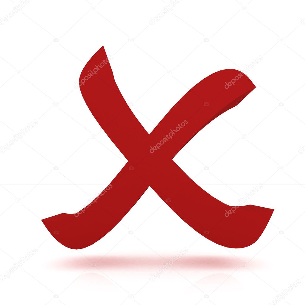 3d x mark — Stock Photo © ericmilos #4546166