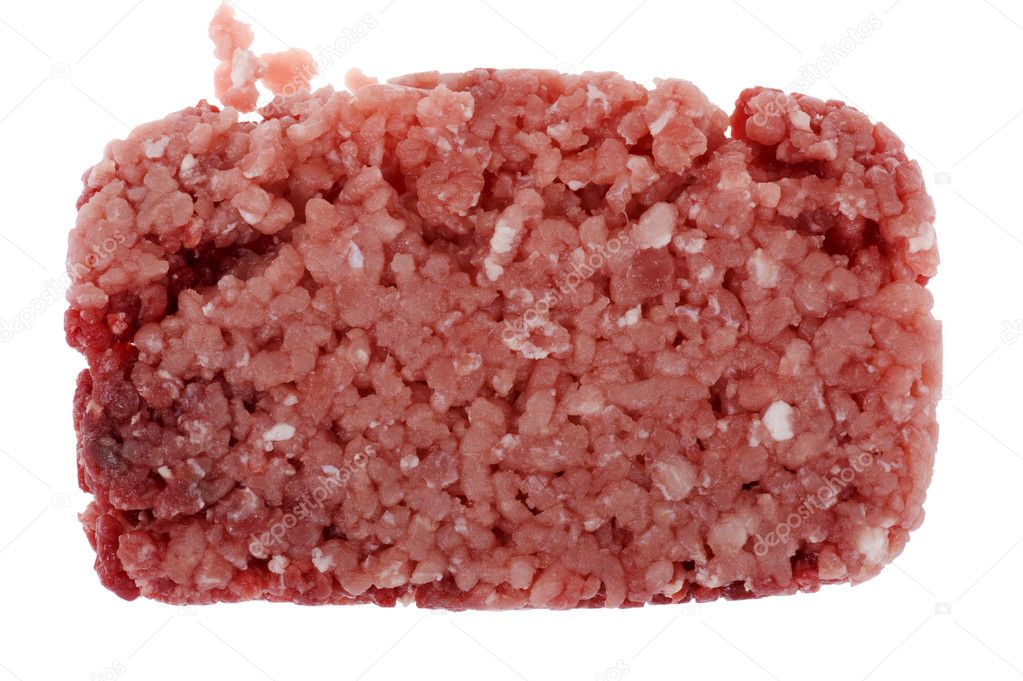 Mince meat on white background — Stock Photo © Garry518 #4444841