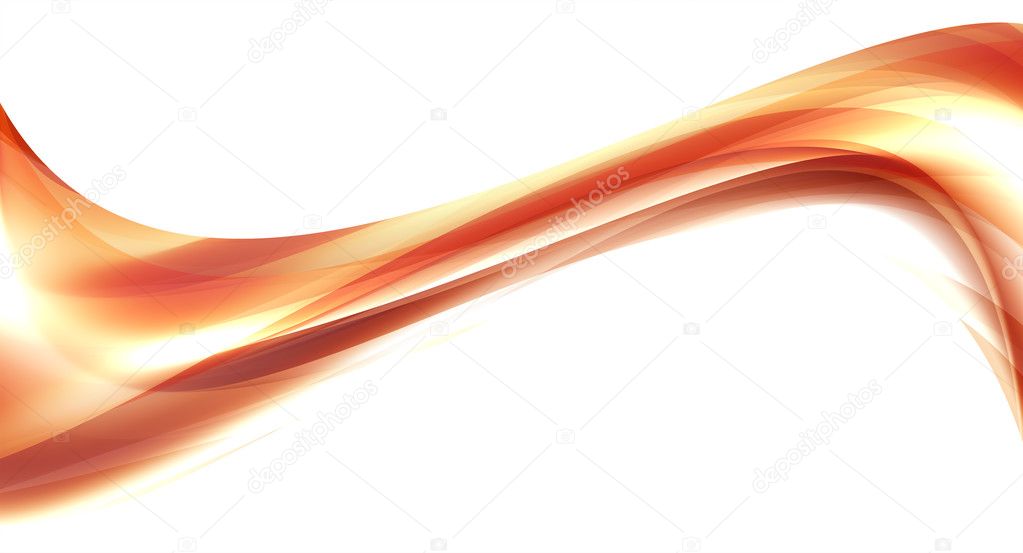Illustration of red-yellow abstract lines and curves — Stock Photo ...