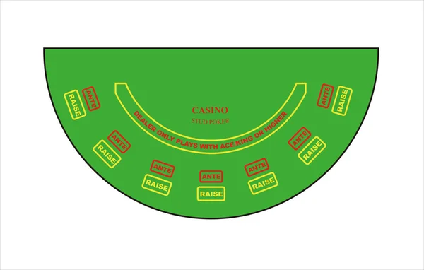 Vector poker table layout — Stock Photo © tony4urban #4316463