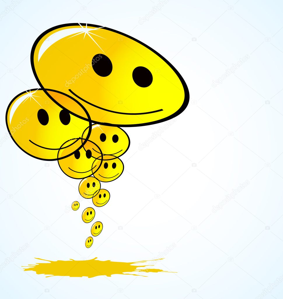 The abstract vector smile background Stock Vector Image by ©sdmixx #5045145