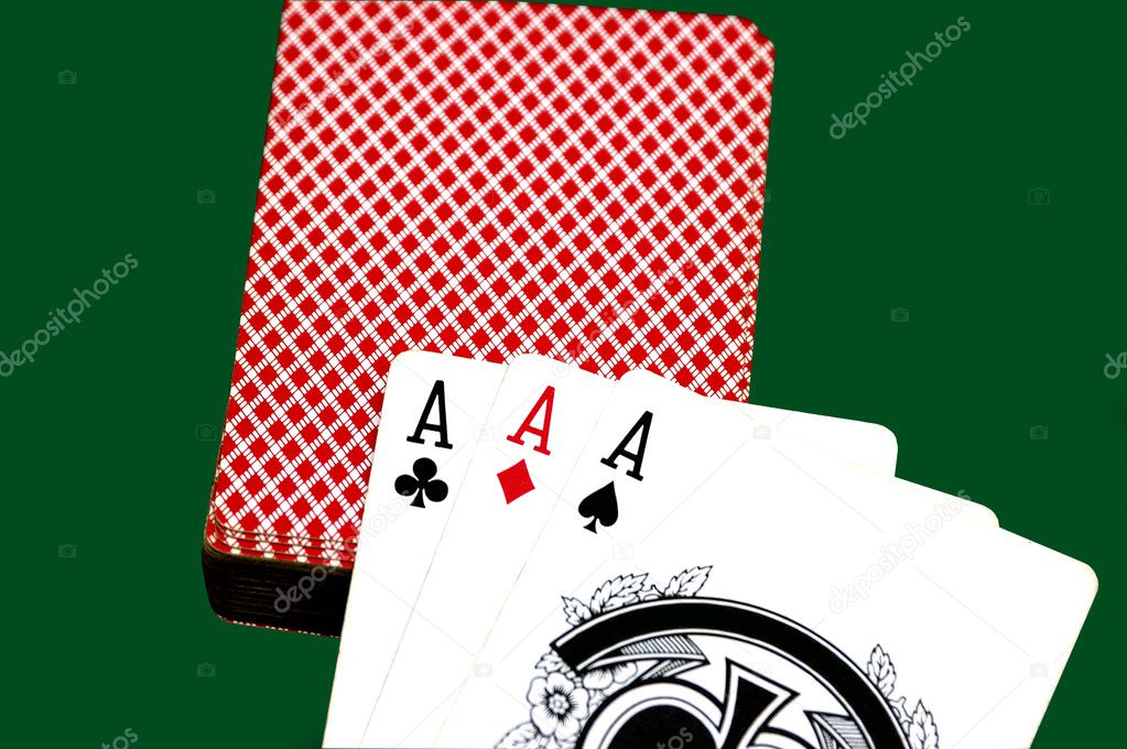 Three Aces Signifying Winning Cards Poker Stock Photo by ©pazham 4690282
