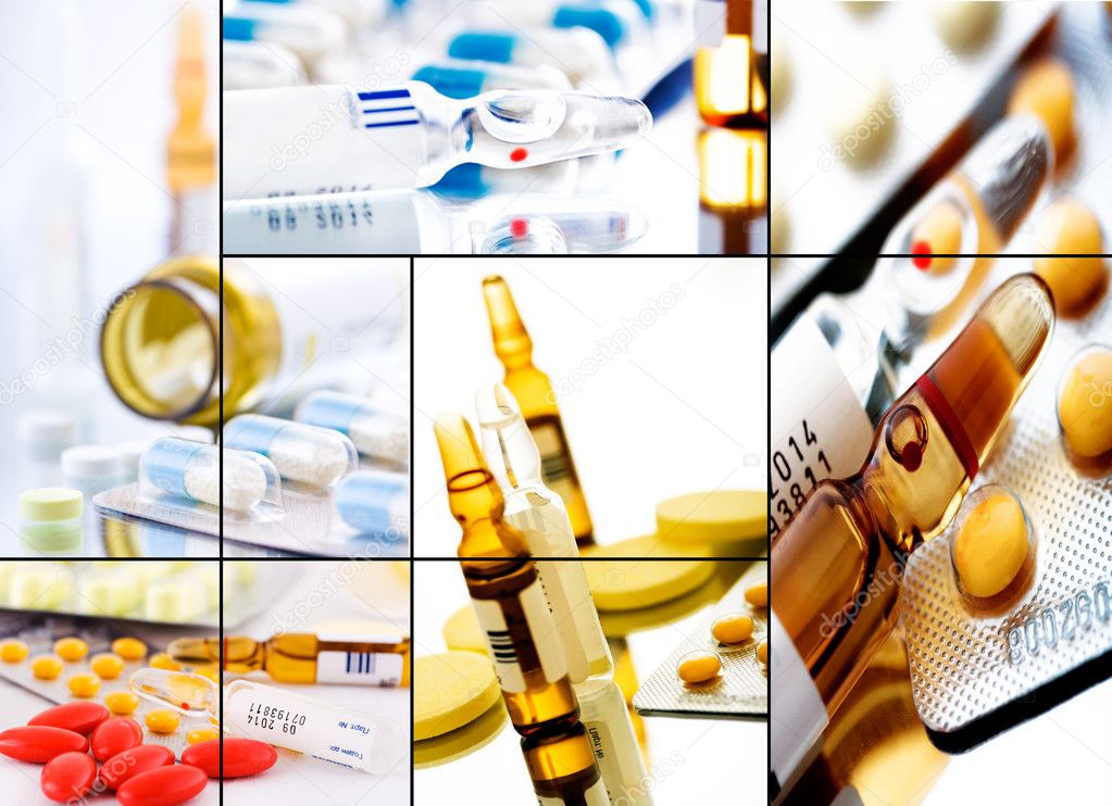 Pills collage 2 Stock Photo by ©sliper84 4635521