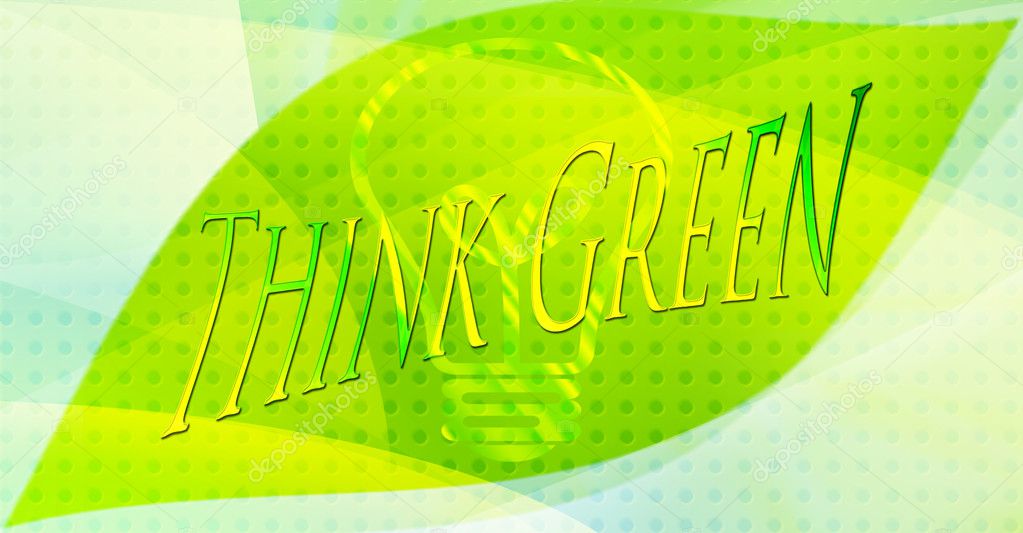Think Green Conceptual Design Stock Photo by ©sliper84 4687674