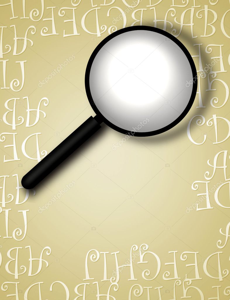 Magnifying Glass Border